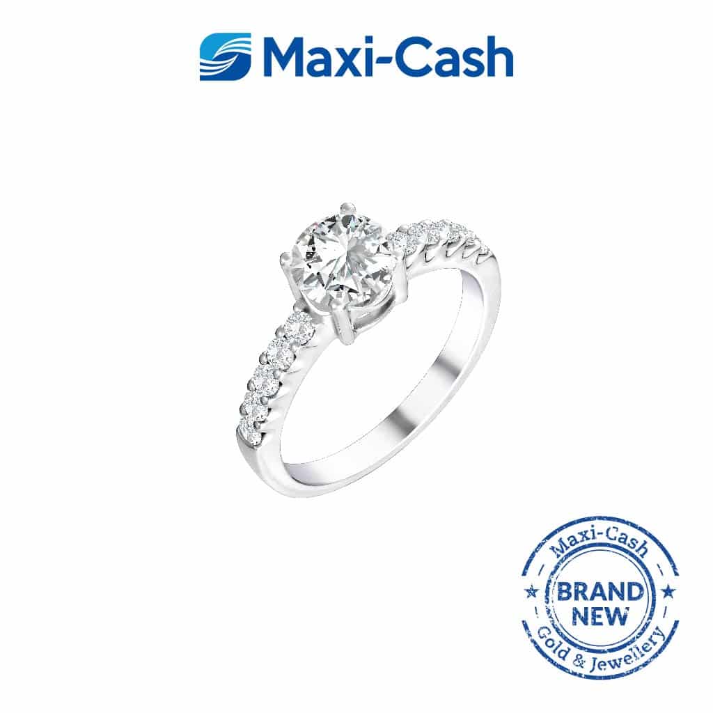 True Carat Diamond Nuevo Adore Ring in 18k White Gold - Maxi-Cash