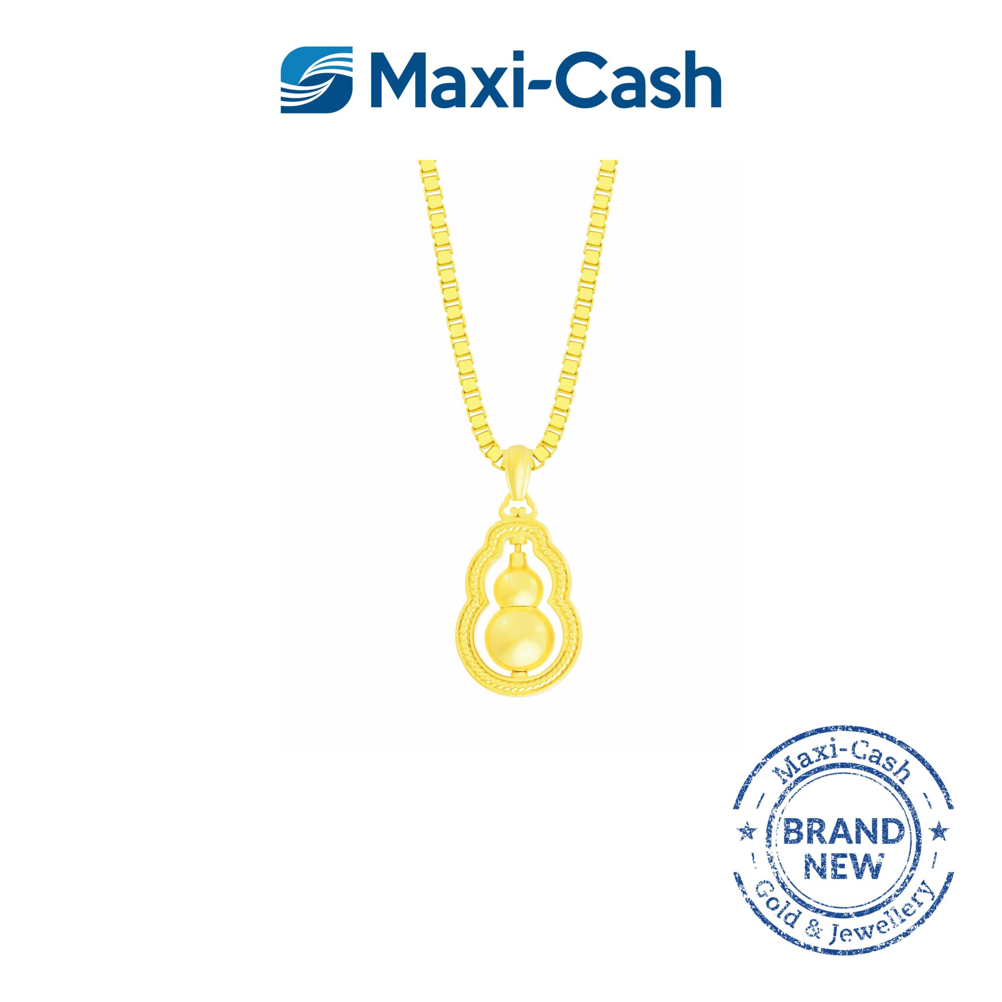 Golden Gourd (Hulu) Pendant in 916 Gold - Maxi-Cash