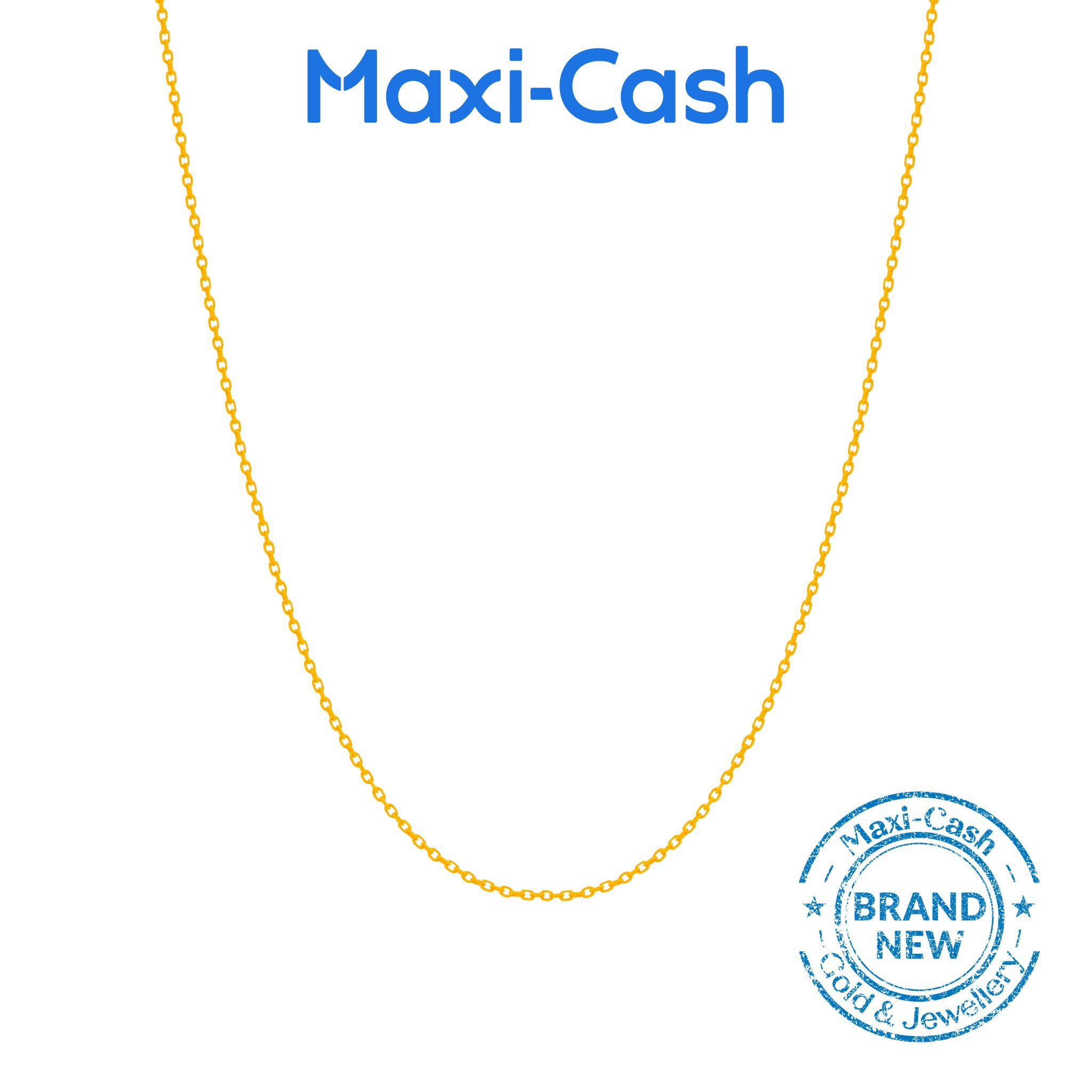 Cable Parallel Chain in 916 Gold - Maxi-Cash