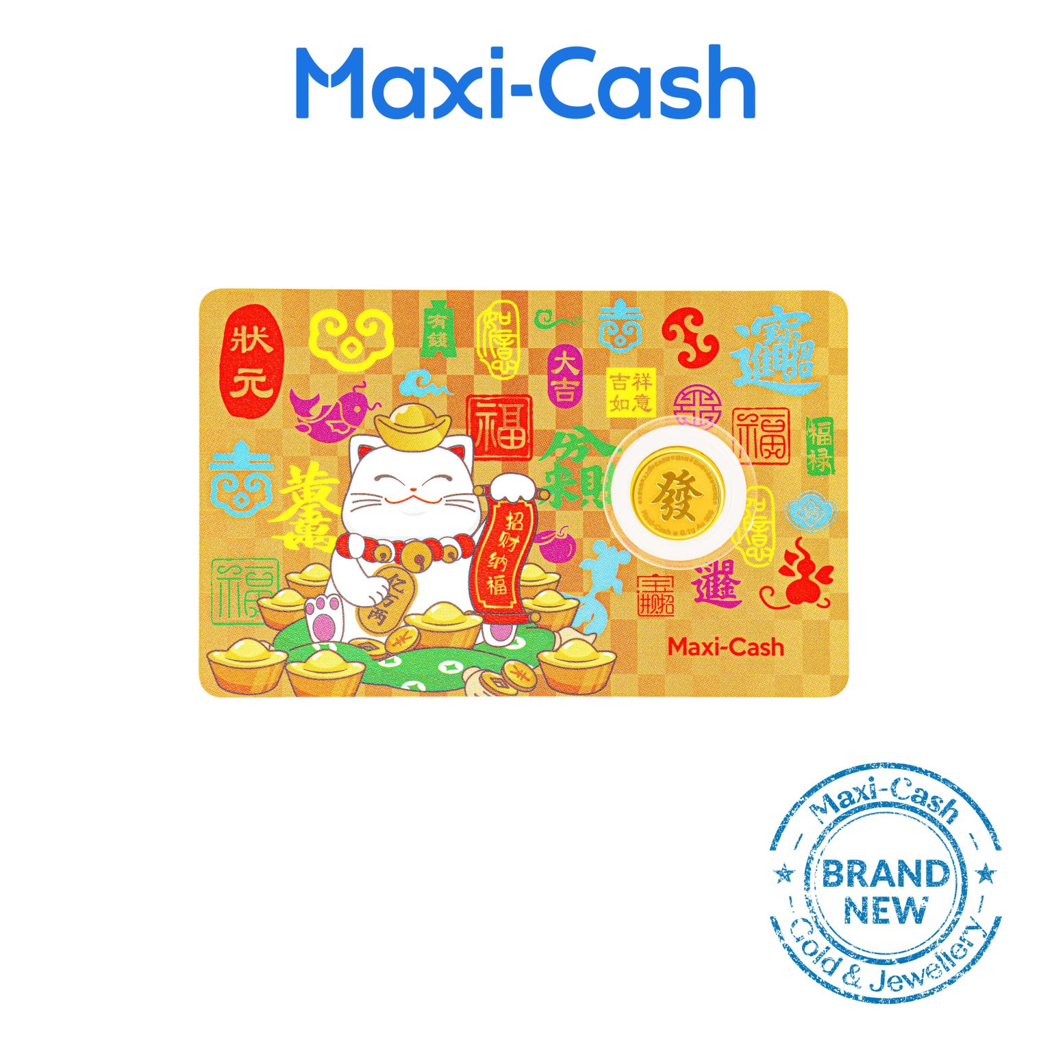 Fortune Cat Coin (Fa) in 999 Gold - Maxi-Cash